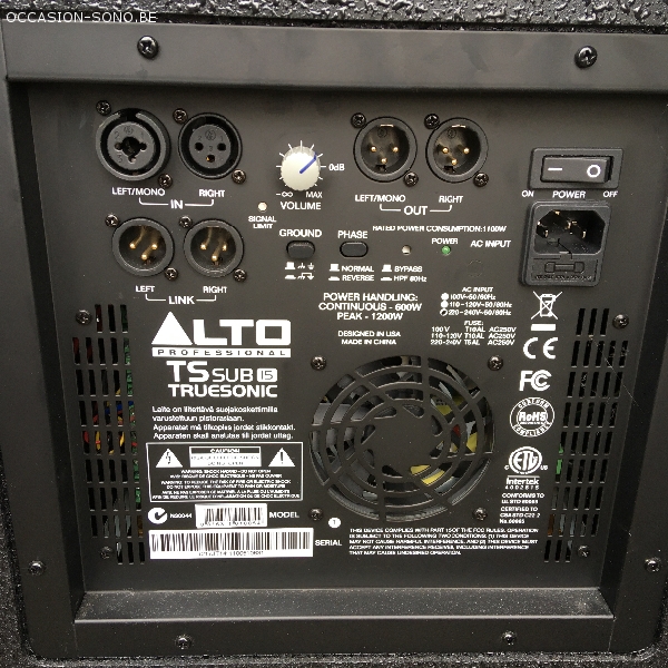 petites annonces - Haut-Parleur - Vend caisson de basse TS SUB15 Alto